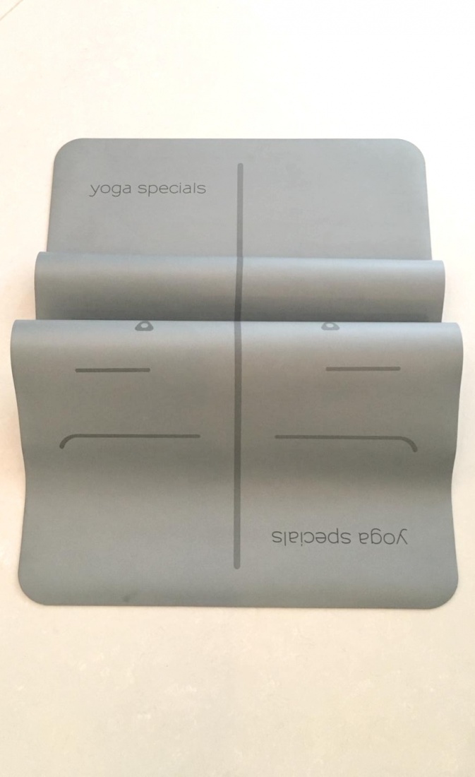 Alignment PU Grip Yoga Mat - Grey - SALE - Yoga Specials