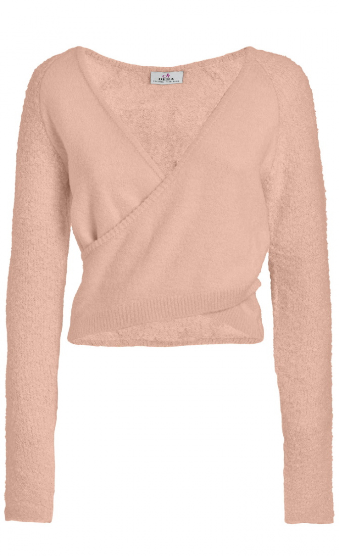 Cross Front Knit Sweater Blush - Dames - Yoga Specials