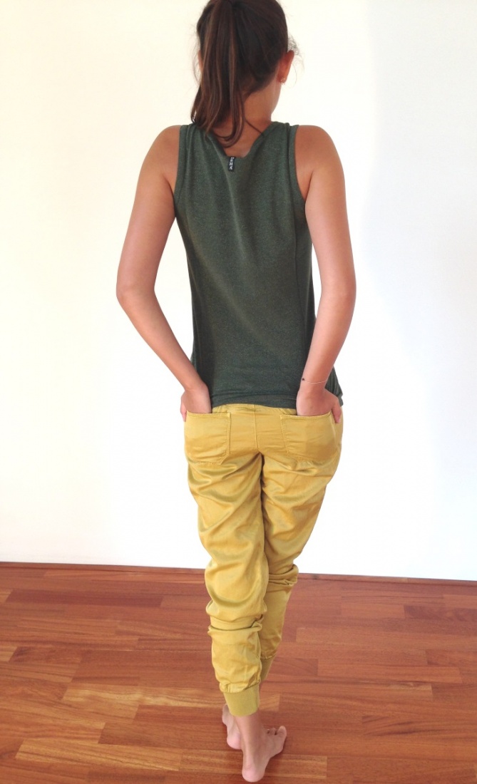 Satin Yoga & Dance Pants - Curry - Dames - Yoga Specials